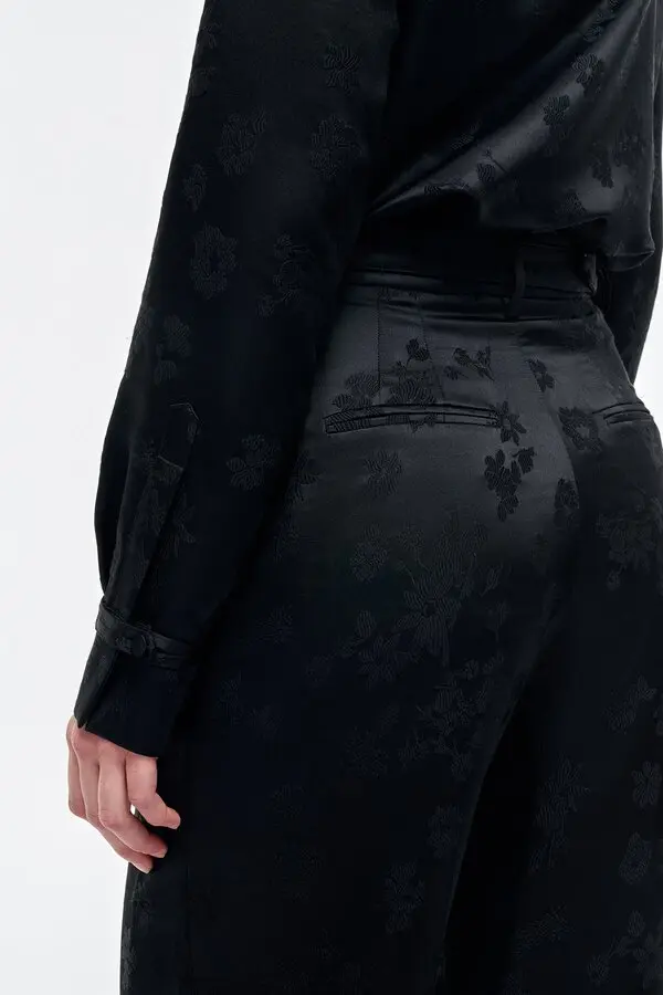 Gabriela Hearst Norman Wide-leg Embroidered Silk Pant