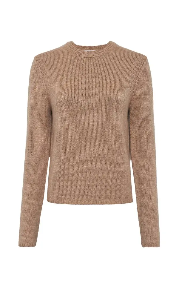 Gabriela Hearst Titus Cashmere Knit Sweater - Camel