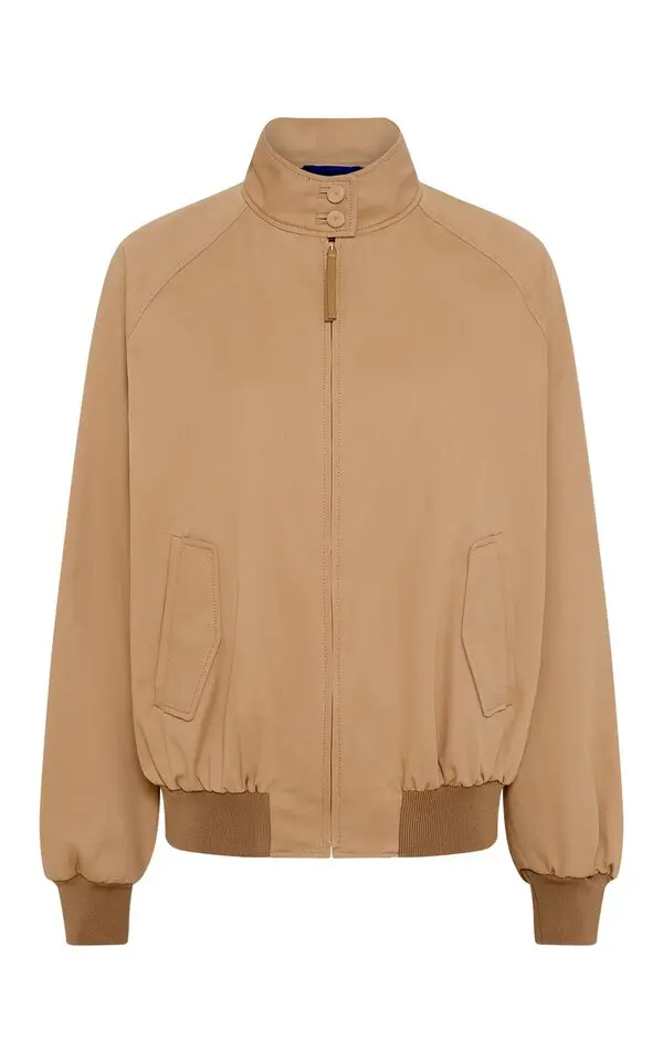 Gabriela Hearst Wynne Jacket In Light Sea Island Cotton Twill - Camel