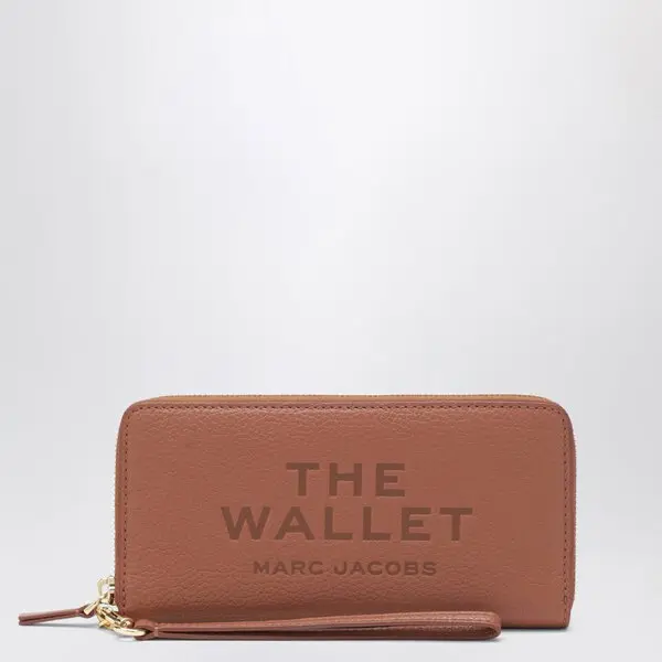 Marc Jacobs Beige Full Grain Leather Wallet - Brown