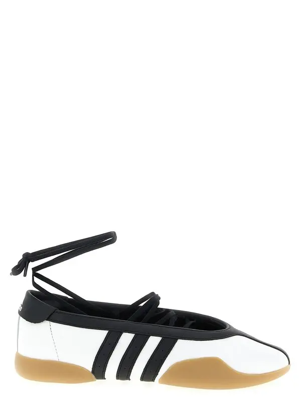 Adidas Originals By Alexander Wang Taekwondo Mei' Leather Ballet Flats - White/black