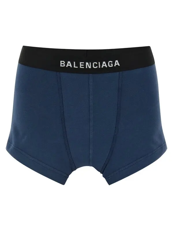 Balenciaga Cut Off Brief' Miniskirt - Blue