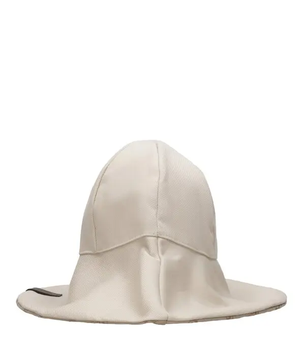 Max Mara Reversible Jacquard Visor - Beige