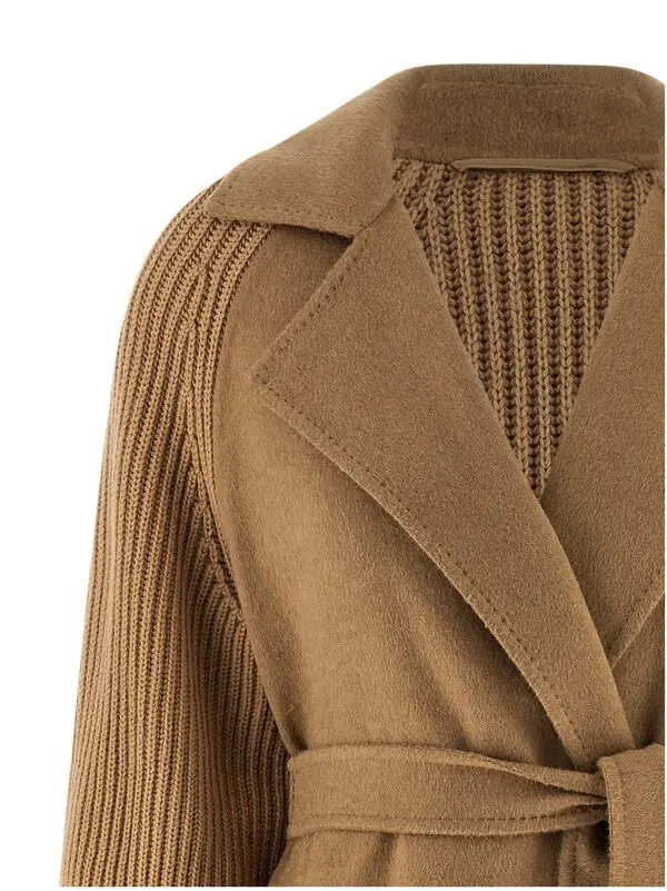 Max Mara Long Berard1234 Coat - Beige