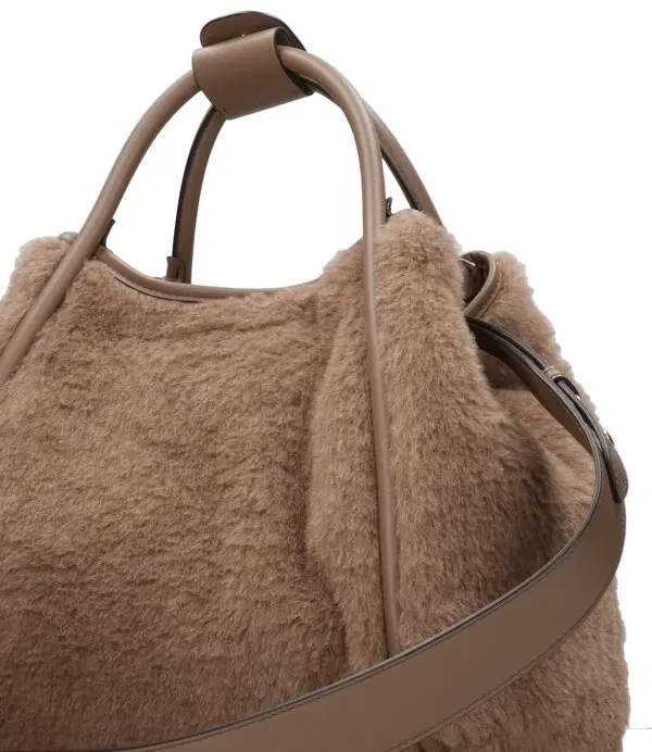 Max Mara Teddy Fabric Top Handle Bag