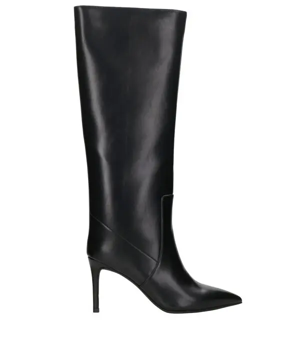 Jeffrey Campbell Leather Stiletto Heel Boots - Black