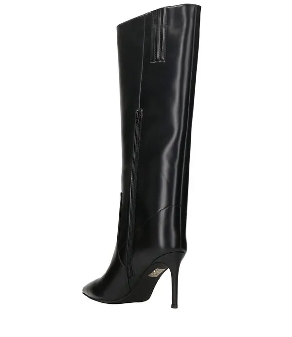 Jeffrey Campbell Leather Stiletto Heel Boots - Black