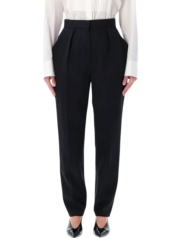 Balmain Grain De Poudre High-rise Trousers