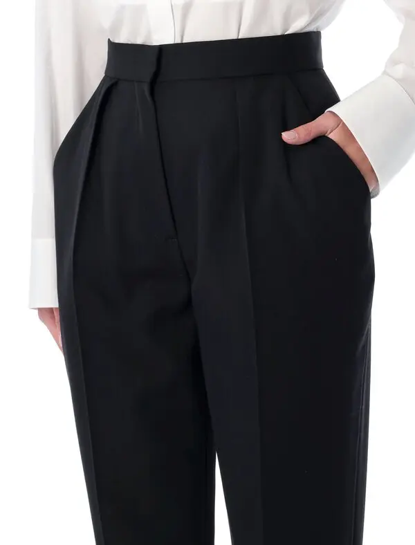 Balmain Grain De Poudre High-rise Trousers