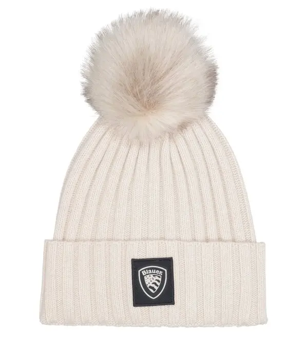 BLAUER. Wool-blend Hat - Ivory