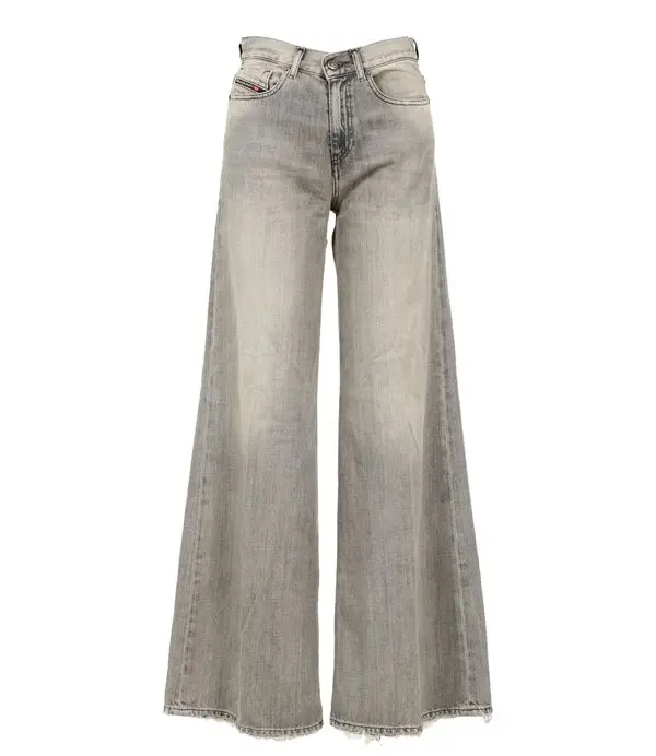 DIESEL® Delavé Five-pocket Jeans With Flared Leg