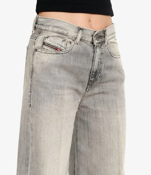 DIESEL® Delavé Five-pocket Jeans With Flared Leg