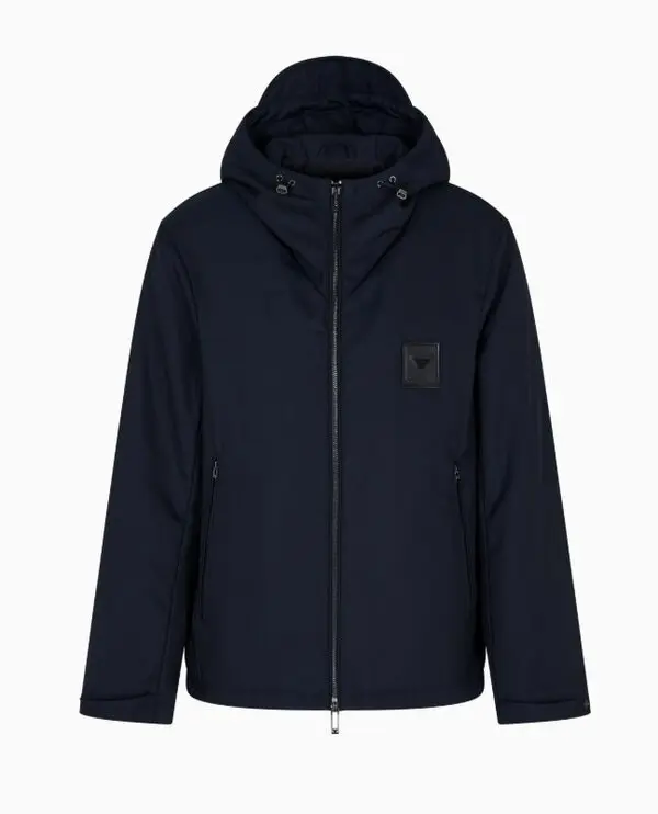 Emporio Armani Nylon Jacket With Hood And Visor