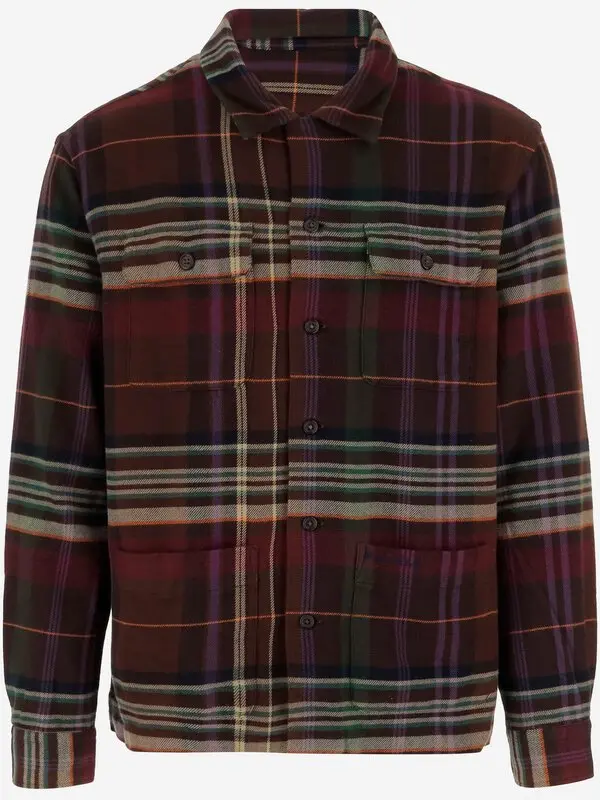 Polo Ralph Lauren Cotton Shirt With Check Pattern - Red
