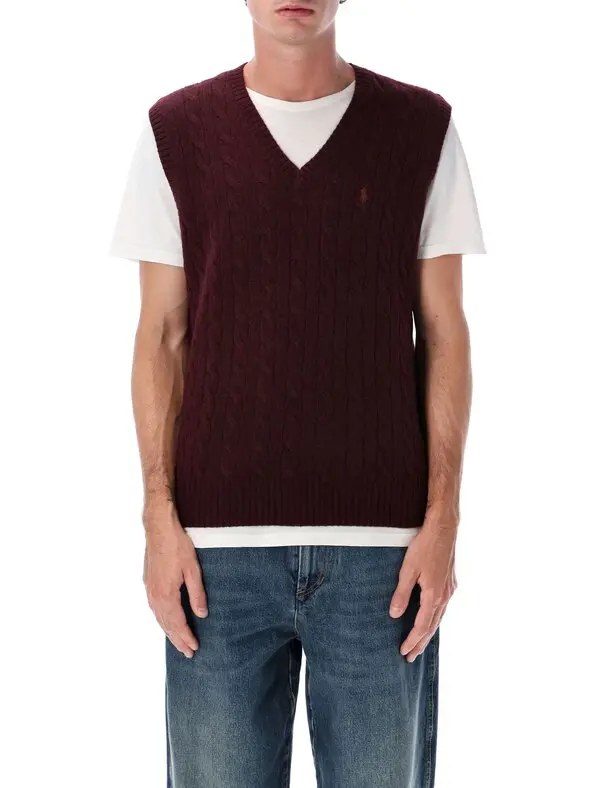 Polo Ralph Lauren Cable-knit Cashmere Sleeveless Jumper