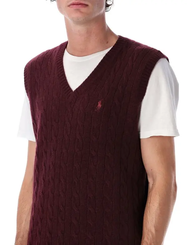 Polo Ralph Lauren Cable-knit Cashmere Sleeveless Jumper
