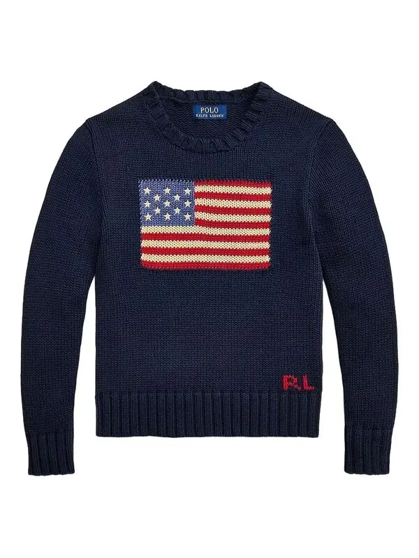 Polo Ralph Lauren Intarsia Knit Cotton Top
