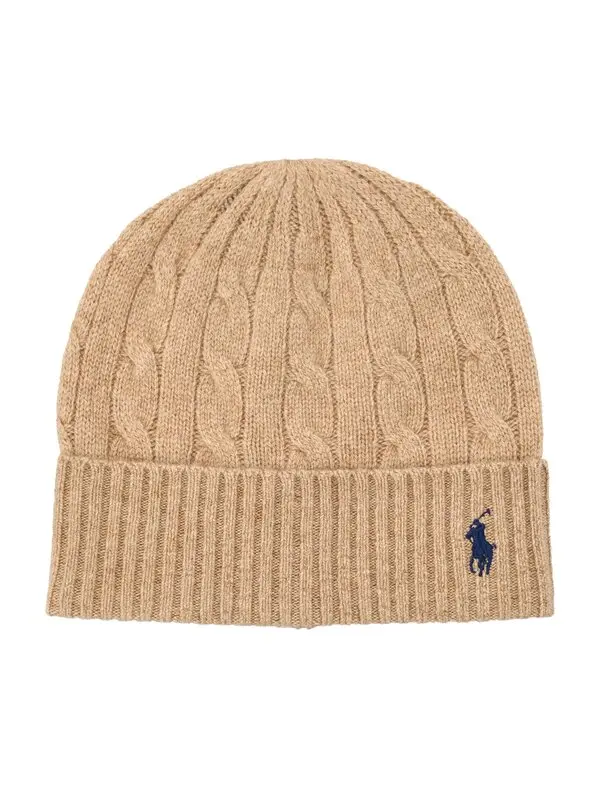 Ralph Lauren Cable-knit Wool-cashmere Beanie - Brown