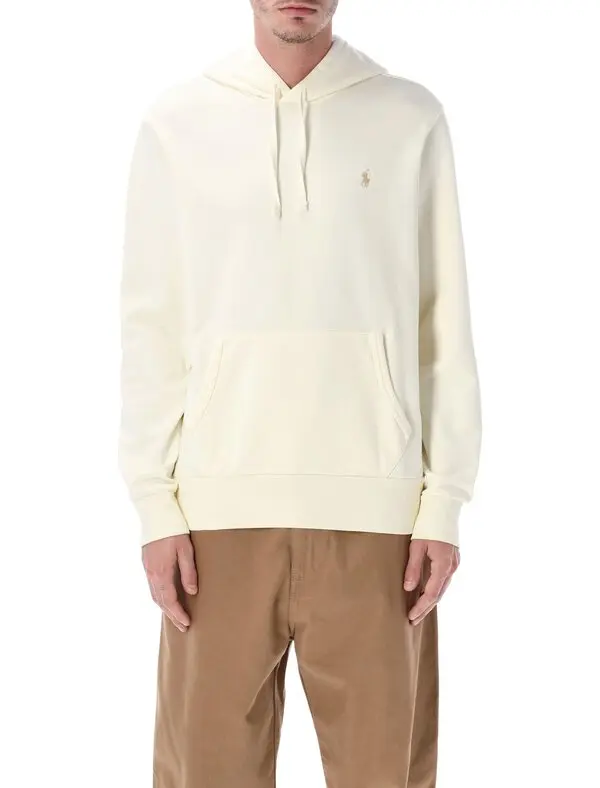 Polo Ralph Lauren Hooded Loopback Fleece Sweatshirt - White