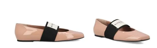 Givenchy Square-toe Shoes With Elasticated Band - Pink