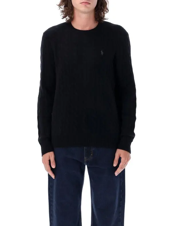 Ralph Lauren Cable-knit Wool-cashmere Jumper - Black