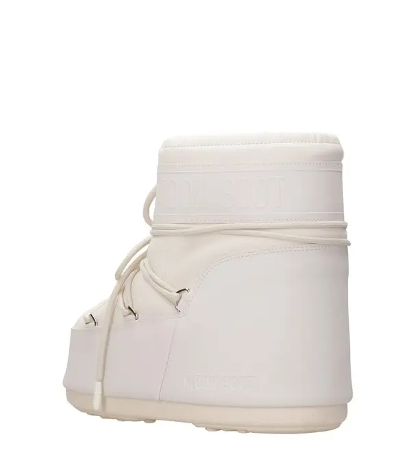 Moon Boot Satin Nylon Mid-leg Boots - Beige