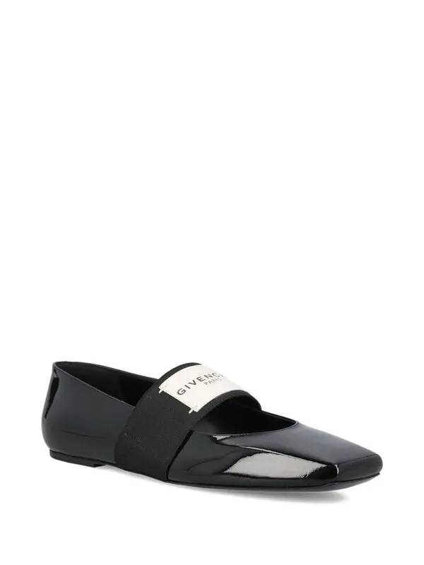Givenchy Square Toe Flats - Black