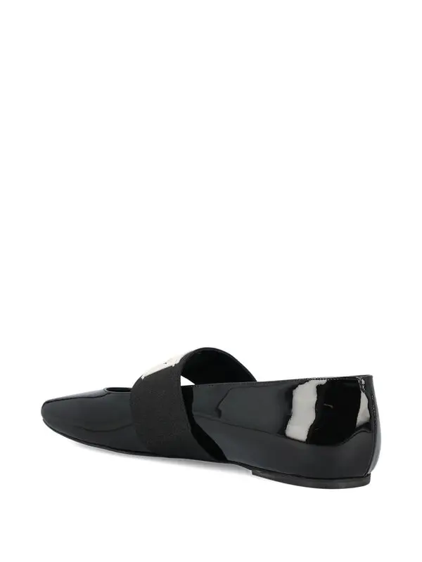 Givenchy Square Toe Flats - Black