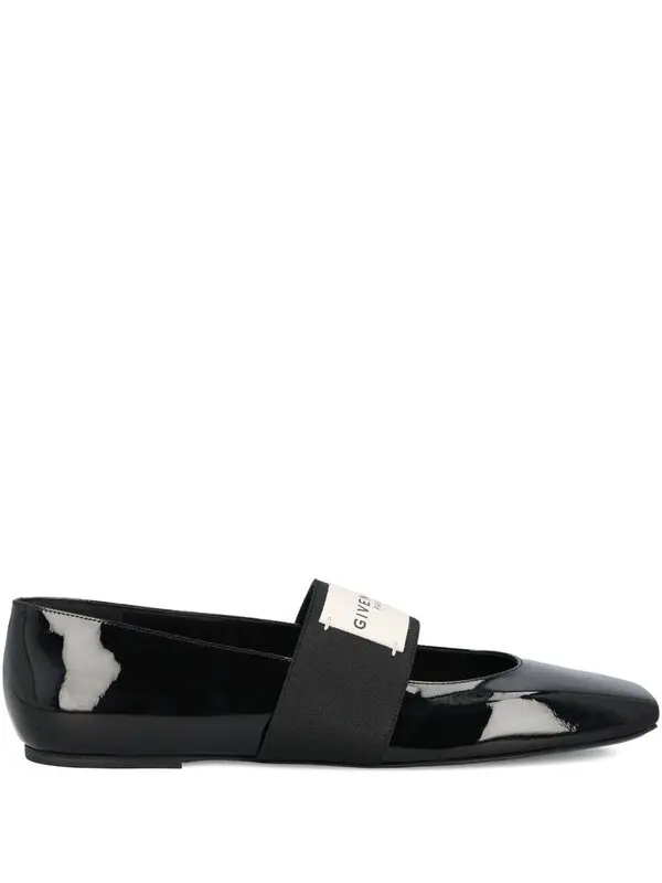 Givenchy Square Toe Flats - Black
