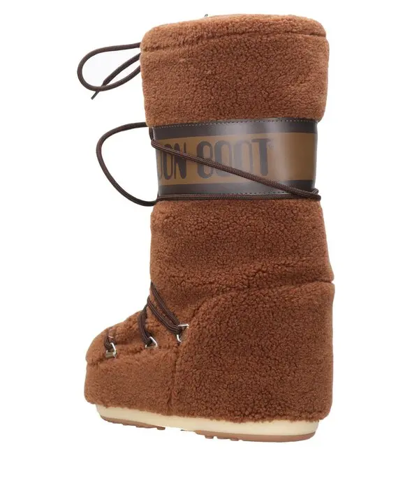 Moon Boot Teddy Technical Fabric Boots - Brown