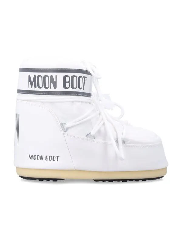 Moon Boot Icon Low Water-repellent Nylon Boots - White