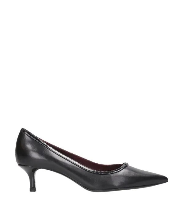 Tory Burch Pointed Toe Pumps With Double T Buckle