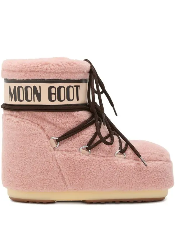 Moon Boot Fleece Lace-up Boots