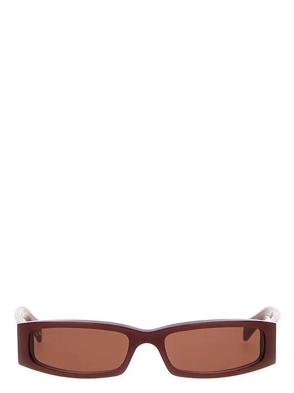 Gucci Rectangular Sunglasses - Bordeaux