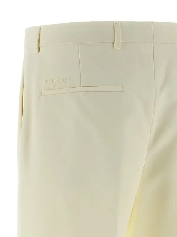 Gucci Tailored Technical Panama Trousers - White