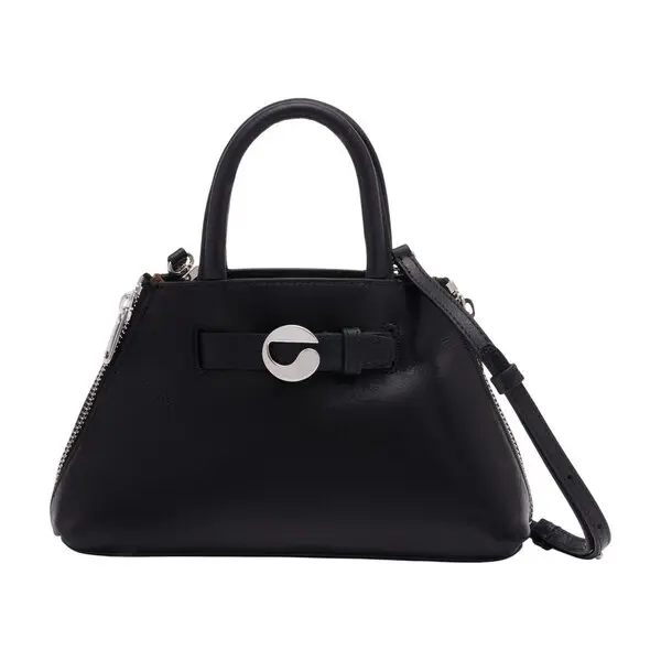Coperni Mini Data Leather Bag - Black