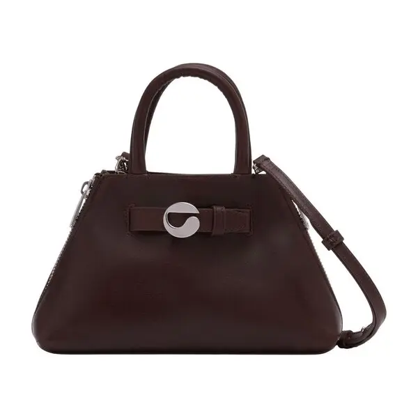 Coperni Mini Data Leather Bag - Brown