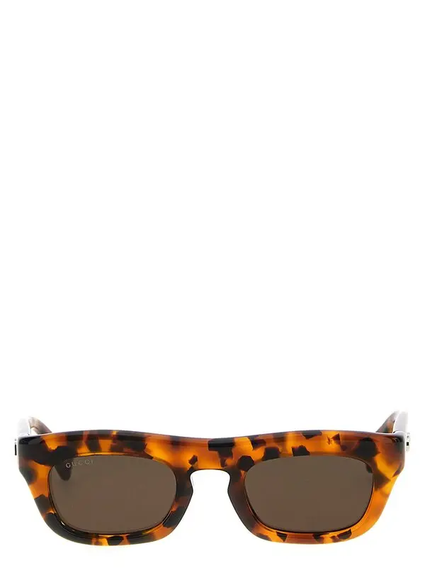 Gucci Rectangular Sunglasses - Brown