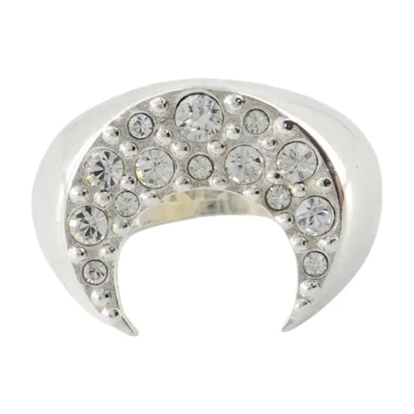 MARINE SERRE Moon Ring - Silver