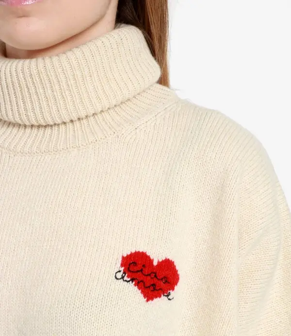 Giada Benincasa Jacquard Heart Motif Sweater