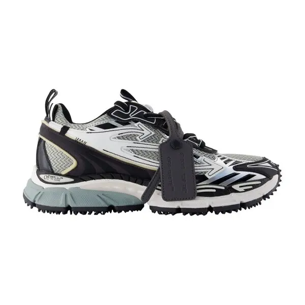 Off-White Leather Sneakers - Grey