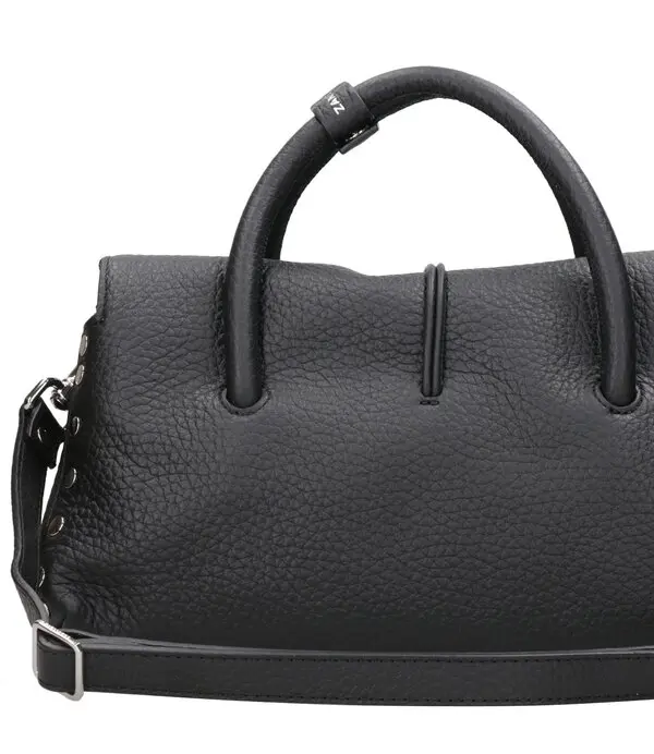 ZANELLATO Grained Calfskin Leather Bag - Black