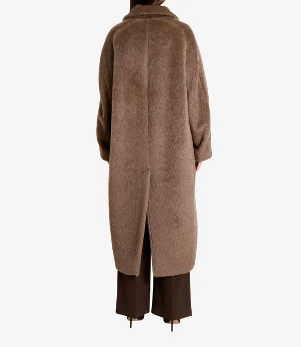 Max Mara Long-haired Wool, Alpaca, And Cashmere Blend Coat