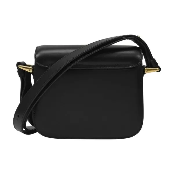 A.p.c. Grace Mini Hobo Leather Bag - Black