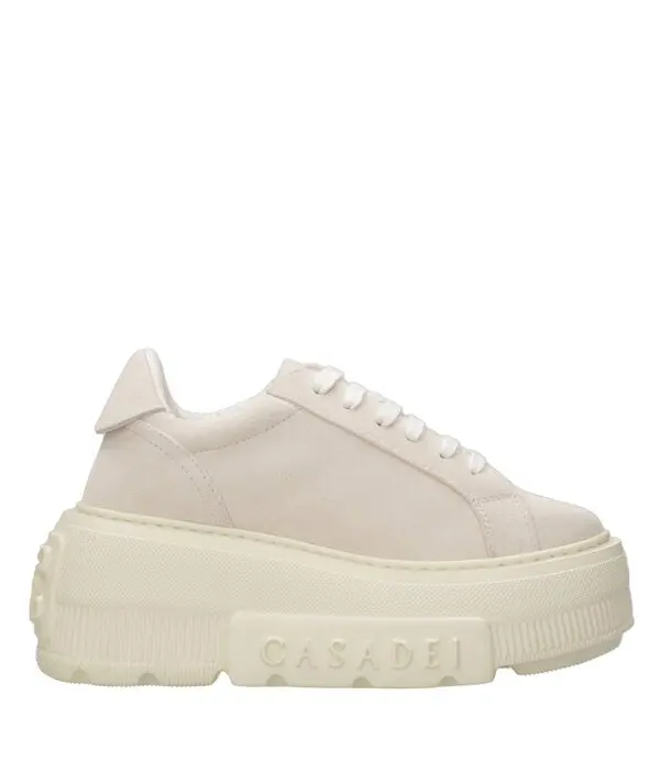 Casadei Suede Leather Sneakers - Powder