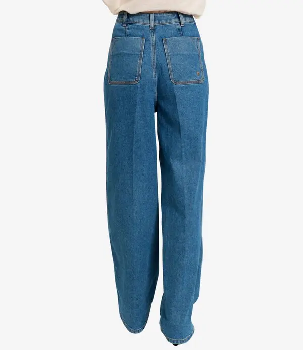 PHILOSOPHY BY LORENZO SERAFINI High-waisted Jeans With Stretch Pleat