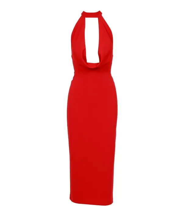 ANIYE BY Sleeveless Midi Dress - Red