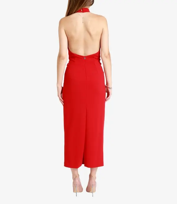ANIYE BY Sleeveless Midi Dress - Red