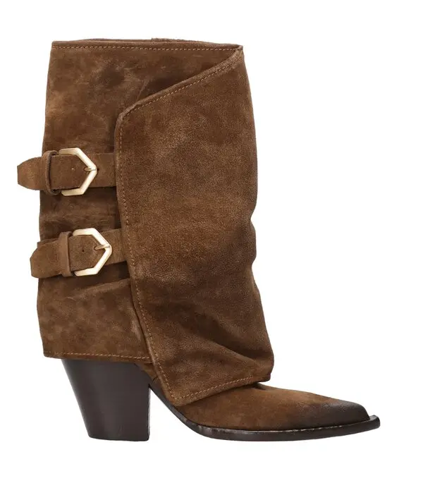 Elena Iachi Suede Leather Texan Boots