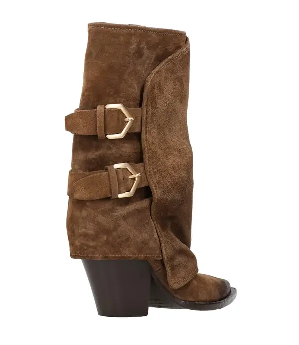 Elena Iachi Suede Leather Texan Boots